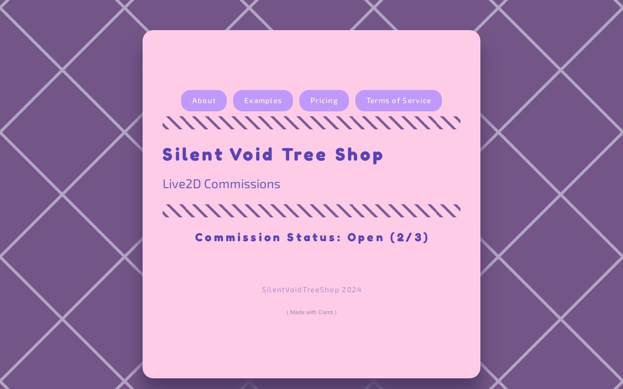 SilentVoidTreeShop Live2D